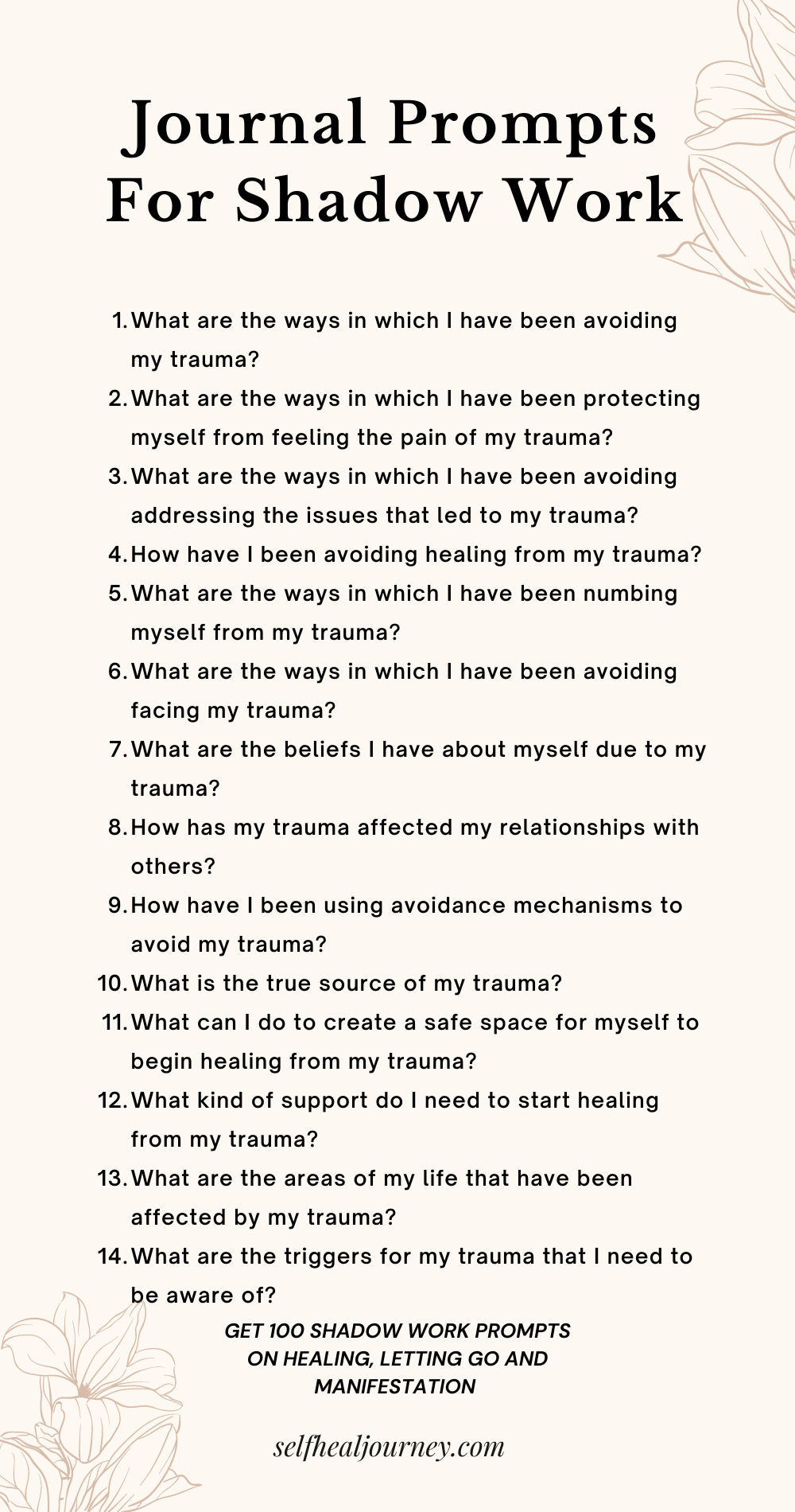 100 Shadow Work Prompts: A Guide To Shadow Work Healing