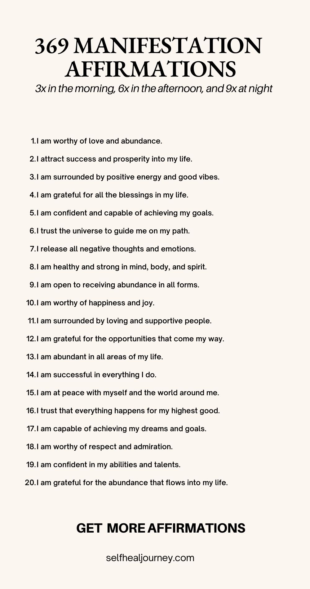 120 Manifestation Affirmations To Create Your Dream Life