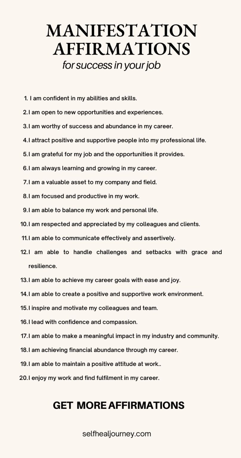 120 Manifestation Affirmations To Create Your Dream Life
