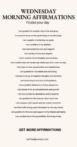 100 Wednesday Affirmations To Get Over The Mid-Week Slump