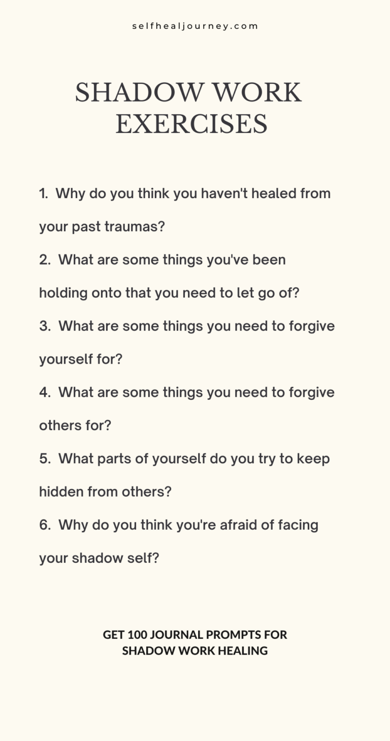 100 Shadow Work Prompts: A Guide To Shadow Work Healing