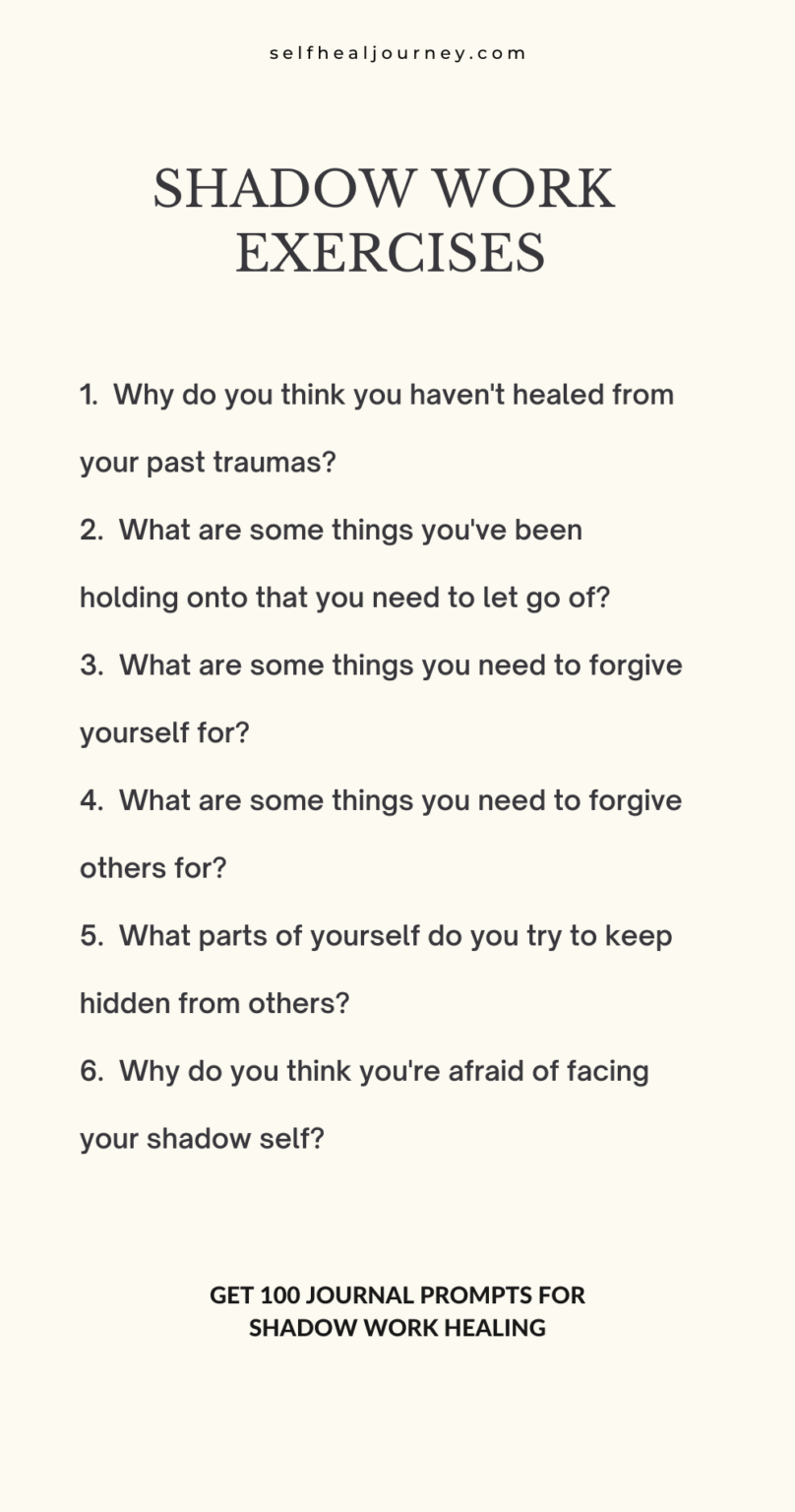 100 Shadow Work Prompts: A Guide To Shadow Work Healing