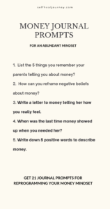 21 Journal Prompts For Money Mindset & Abundance