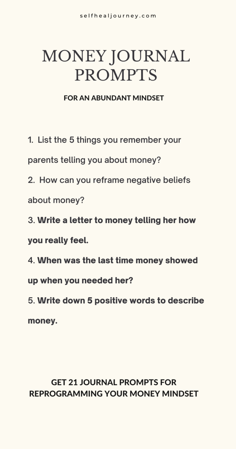 21 Journal Prompts For Money Mindset & Abundance