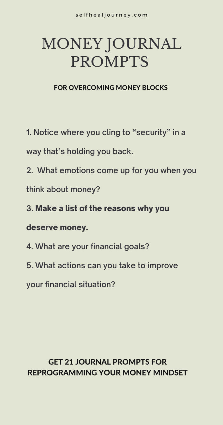 21 Journal Prompts For Money Mindset & Abundance