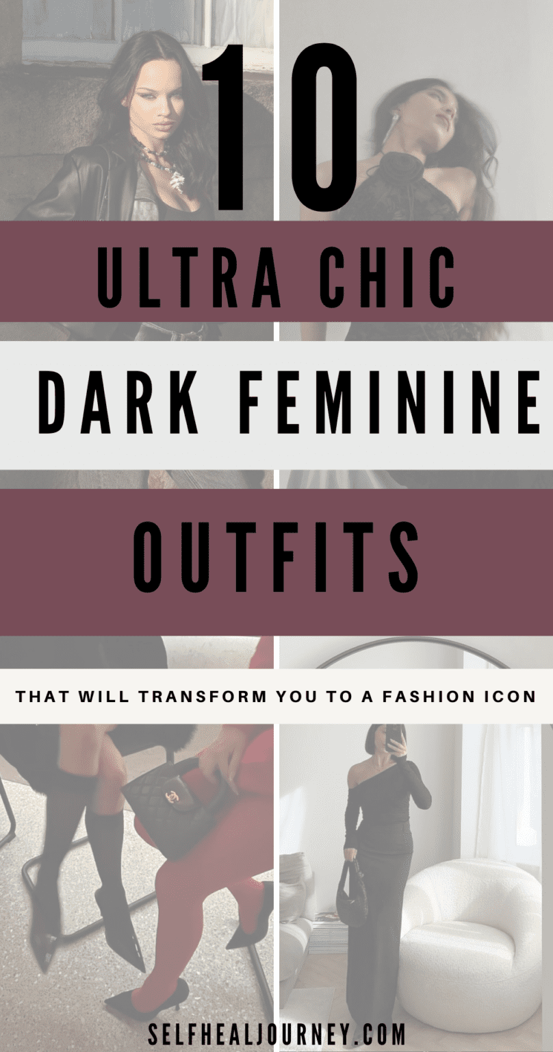 10 Dark Feminine Outfits That Give Main Character Vibes