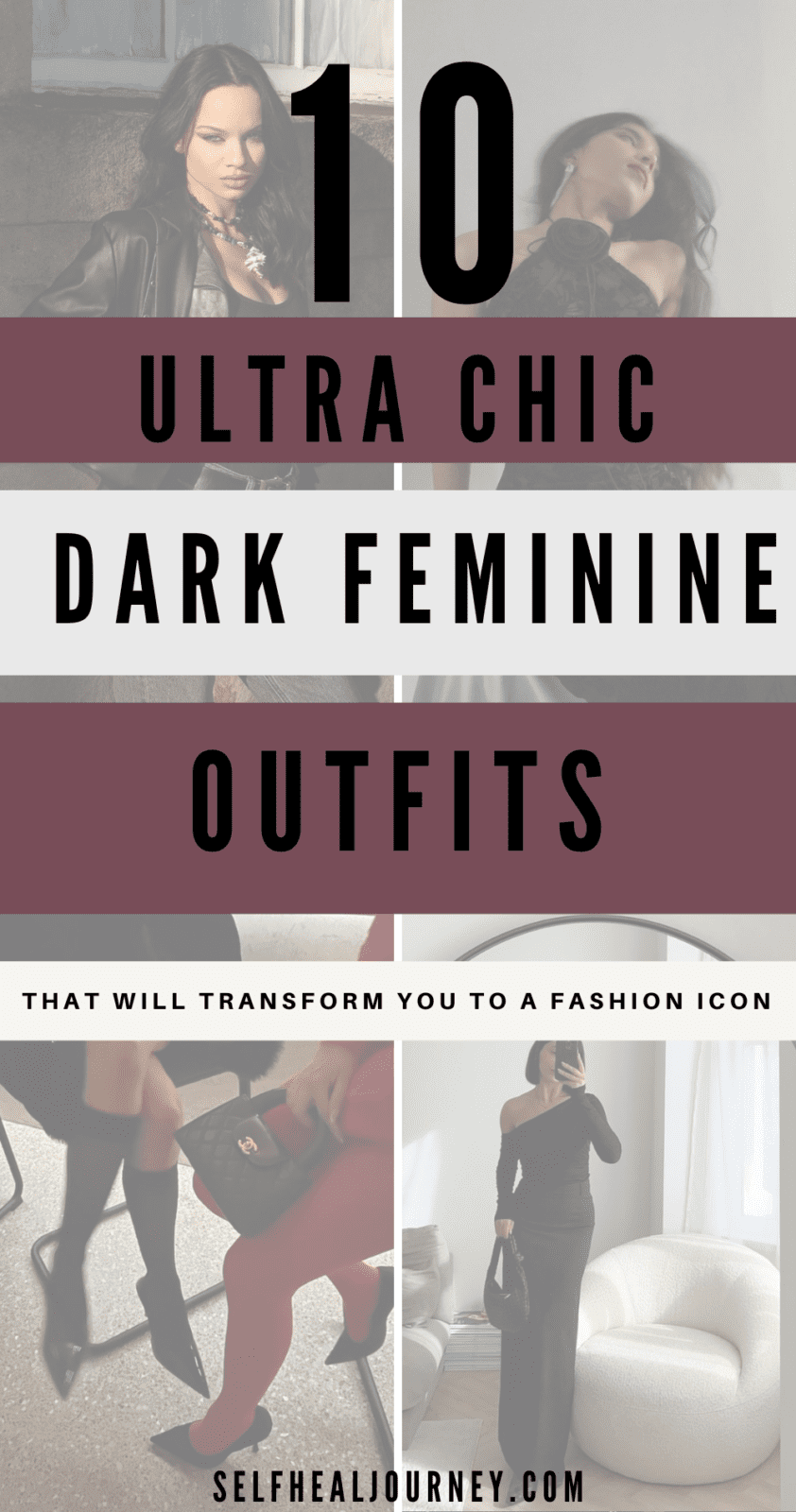 10 Dark Feminine Outfits That Give Main Character Vibes