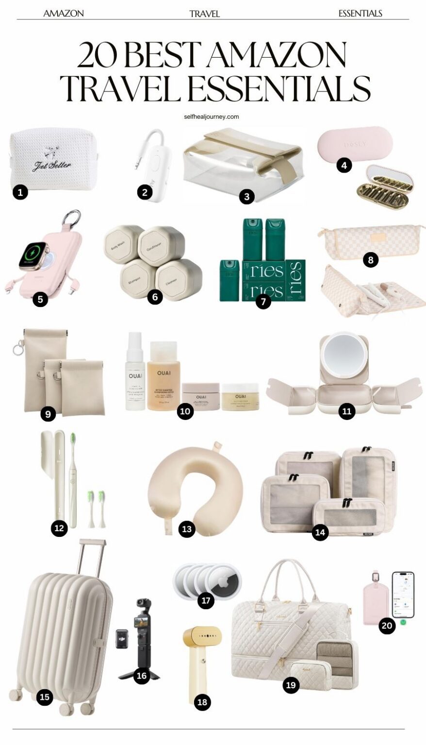 20 Must-Have Travel Essentials Every Jetsetter Needs